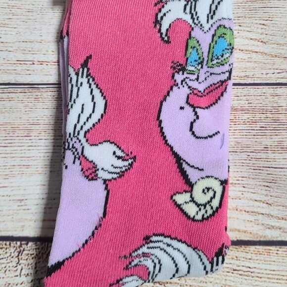 Disney | Underwear & Socks | Disney Villains Ursula Pink Crew Socks Nwt ...